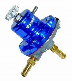 SYTEC Fuel Pressure Regulator 1:1, 8mm Tails In & Out (Blue) | Walbro ...