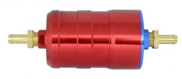 BULLET FUEL FILTER 8mm-8mm (Red) with mounting clips | Walbro, Facet ...