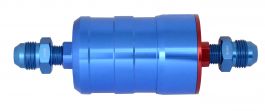 BULLET FUEL FILTER JIC8-JIC8 (Blue) with mounting clips | Walbro, Facet ...