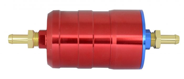 BULLET FUEL FILTER 8mm-8mm (Red) with mounting clips | Walbro, Facet ...